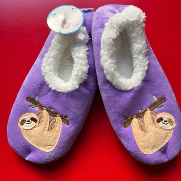 Snoozies | Shoes | New The Cutest Sloth Lavender Slippers Snoozies ...